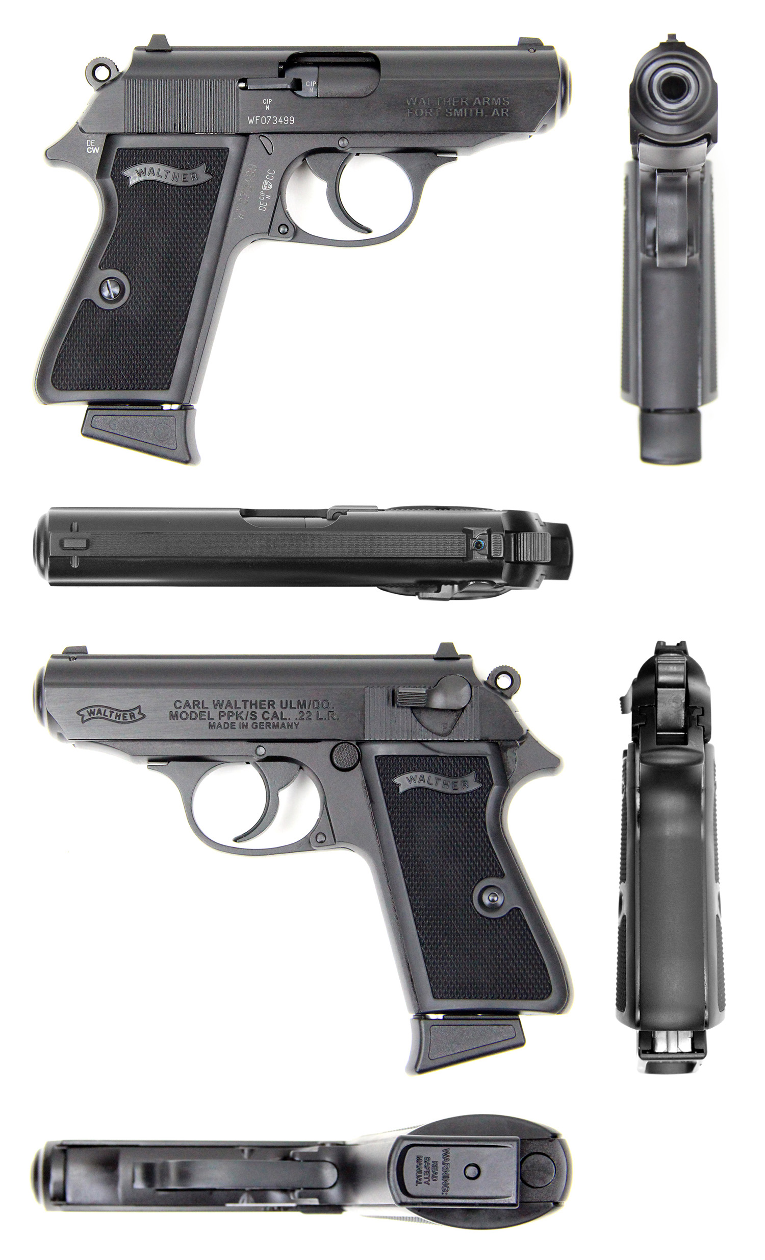 Walther PPK/S .22 LR with 3.3" Barrel in Black - Semi Auto Pistols at ...